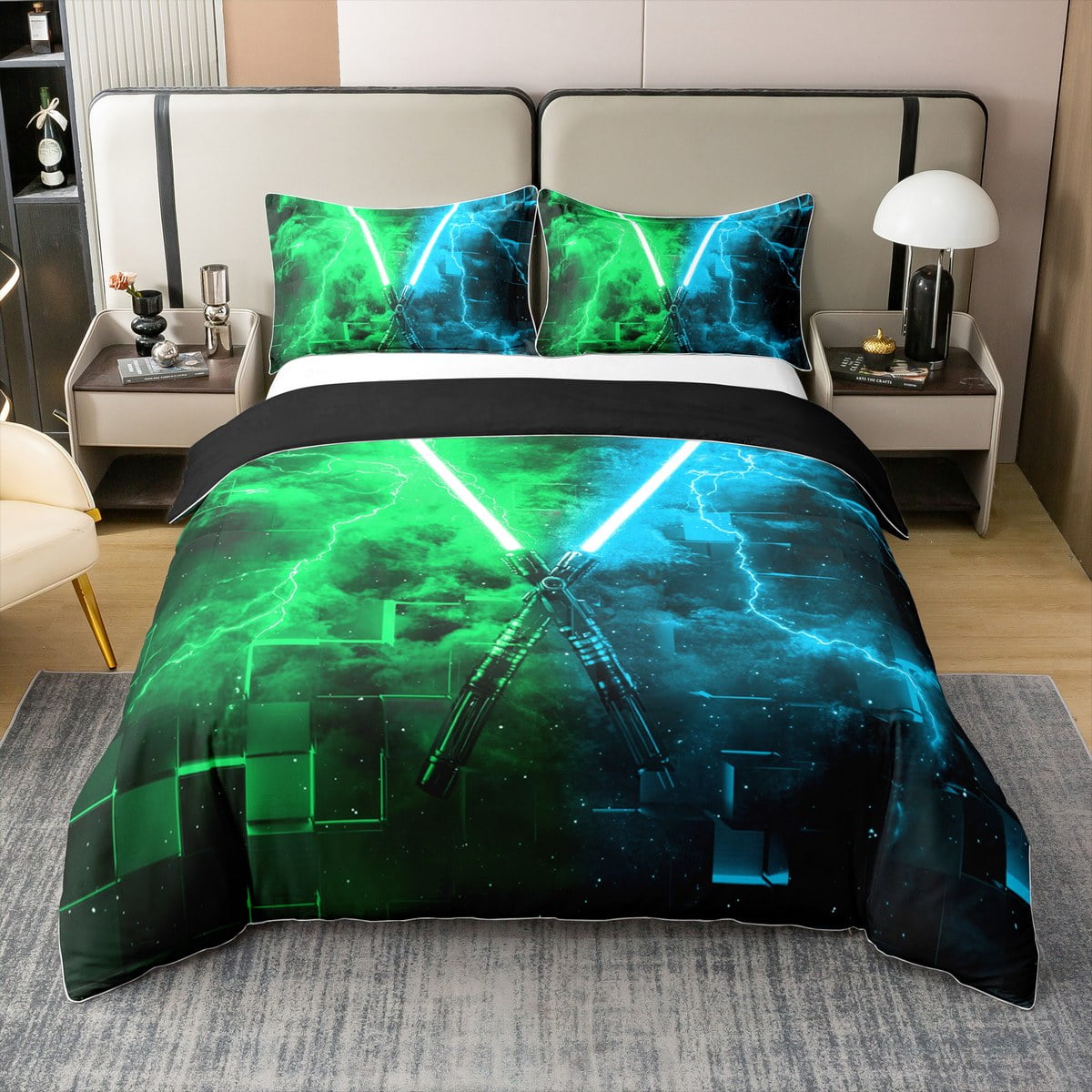 Click here for Erosebridal Teens Lightsaber 100 Cotton Duvet Cove... prices