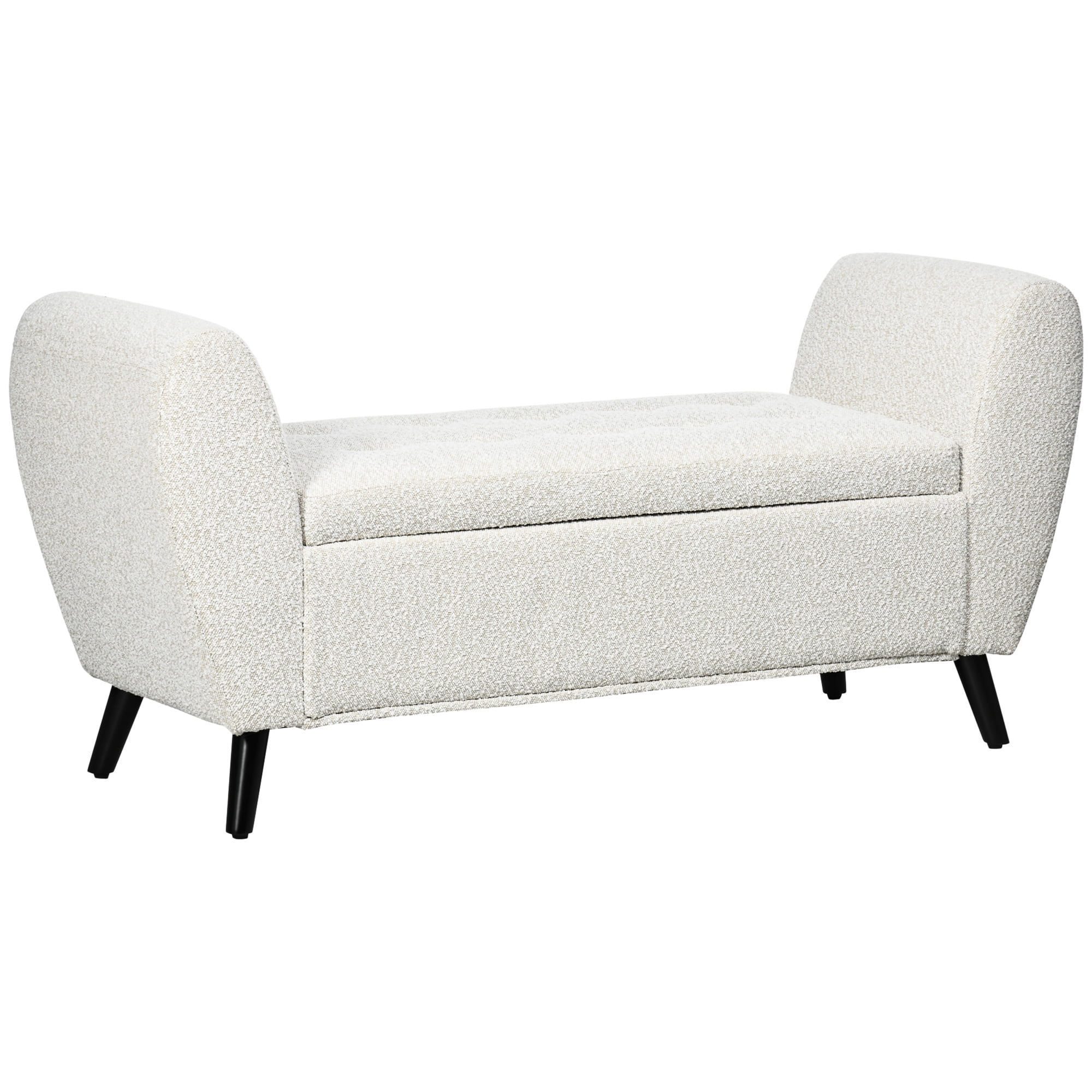 White and grey storage bench store