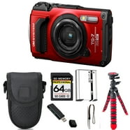 OM SYSTEM Tough TG-7 Digital Camera (Red) V110030RU000 - 7PC Accessory Bundle - Walmart.com