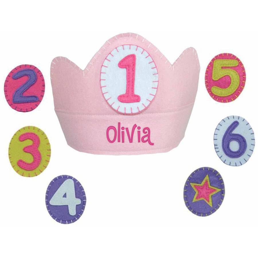 Personalized Yearly Birthday Crown, Girl - Walmart.com