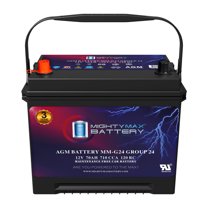 MM-G24 Start and Stop Car BCI Group Size 24 12V 70Ah, 120RC, 710 CCA ...