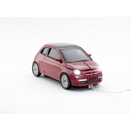 Fiat 500 Wired Optical Mouse, Red - Walmart.com