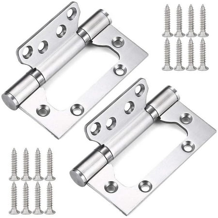 Door Hinges 2 Pieces 304 Stainless Steel Hinges 4 Inch Folding Door ...