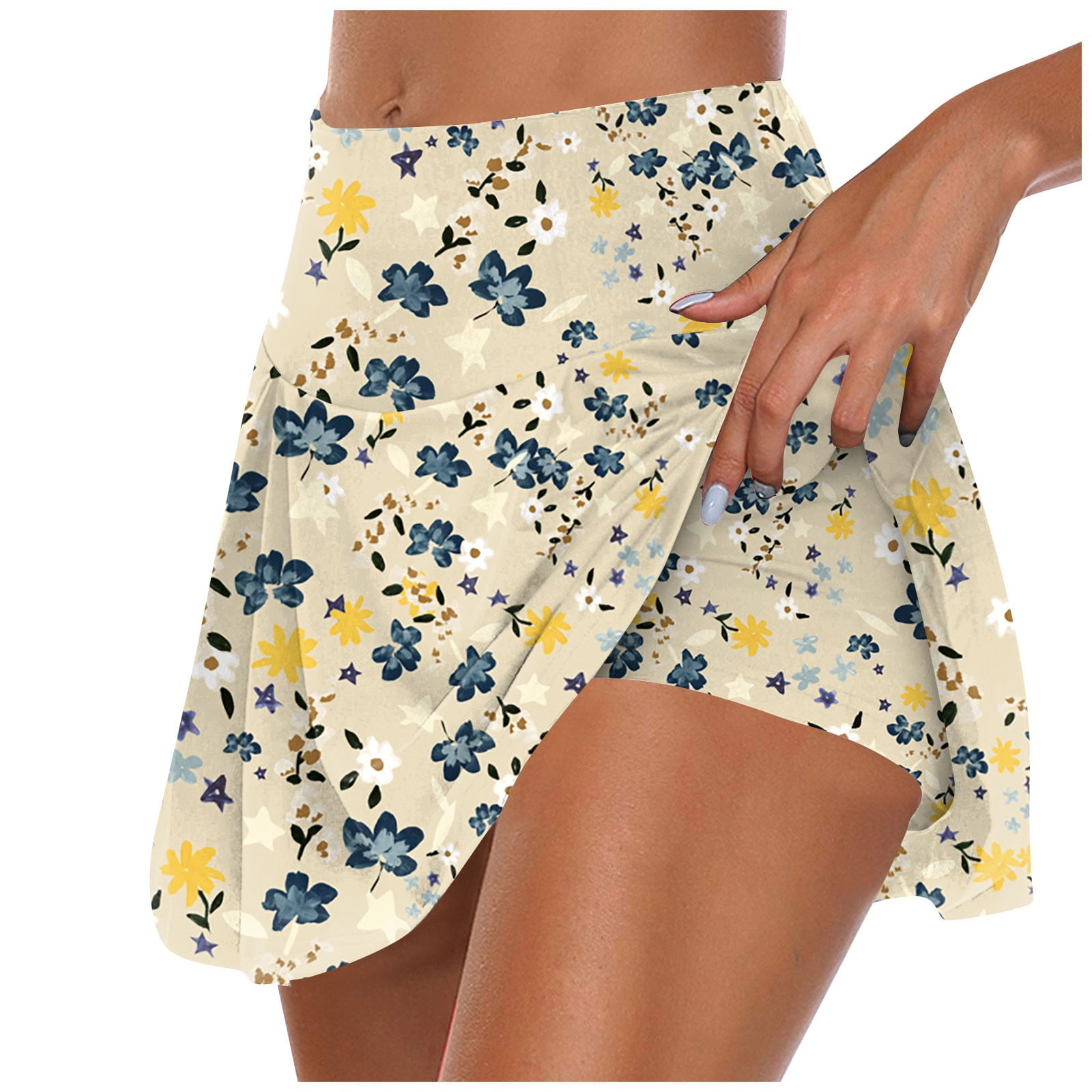 Mlqidk Athletic Skirts Women High Waisted Skort Athletic Golf Skorts ...