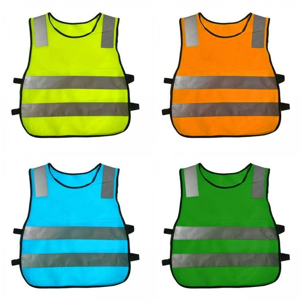 Pack de 4 chalecos reflectantes Kusrkot para trabajo de tráfico ...
