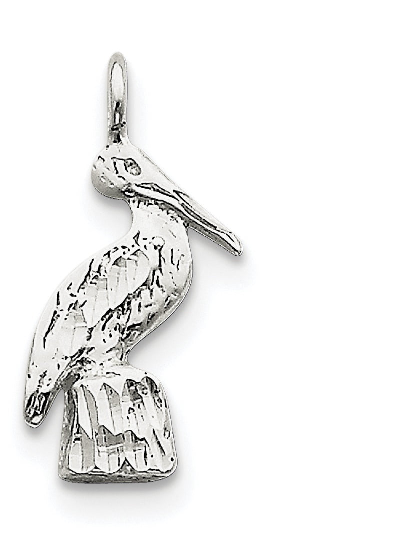Sterling Silver Pelican Charm (24 X 12) Made In India qc1716 - Walmart.com