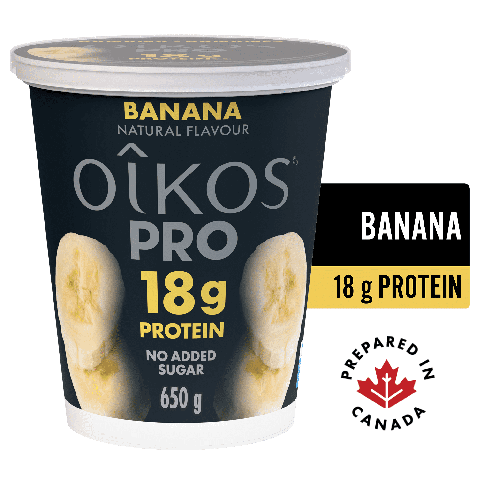 Oikos Pro Yogurt, Banana, High Protein, 650g - Walmart.ca
