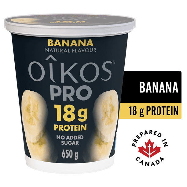 Oikos Pro Yogurt, Banana, High Protein, 650g - Walmart.ca