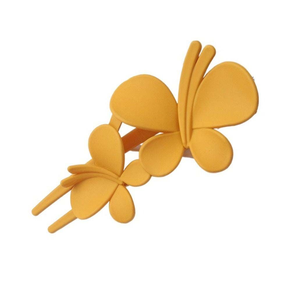 Frosted Double Butterfly Duckbill Clip, Horizontal Clip, Back Head ...