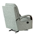 Upholstered Rocking Recliner Chair Metal Base for Home Living Room Sage ...