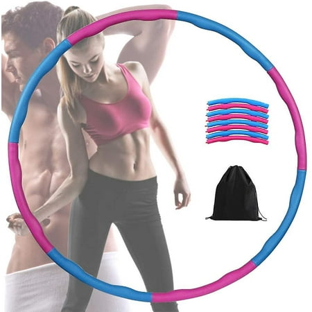 Weighted Hula Hoop For Adults 8 Sections Detachable Hoola Hoops ...