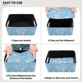 2 Pcs Foldable Felt Storage Bins Decorative Fabric Organizer Baskets ...
