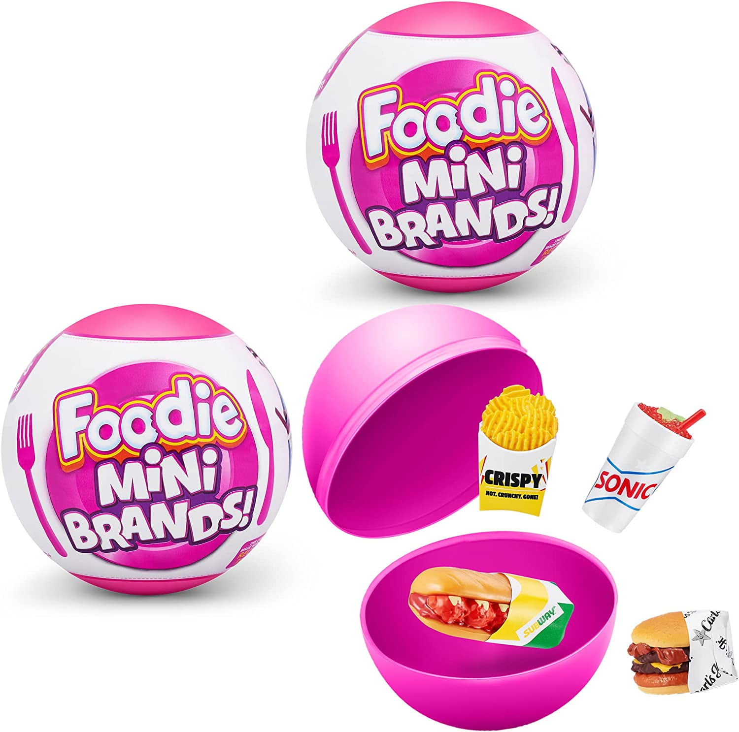 5 Surprise Foodie Mini Brands Mystery Capsule ( 2 Pack) Miniature ...