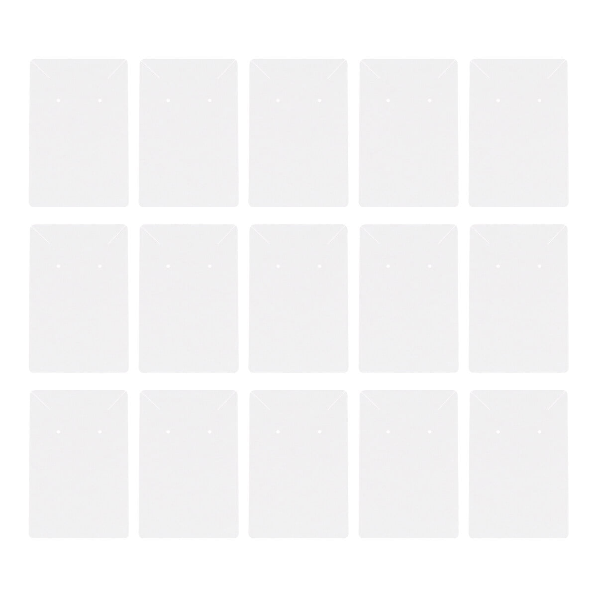 100PC Natural Paper Cards Set Two Holes Earring Jewelry Display Cards ...