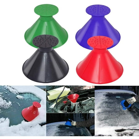 Ice Scraper, Magical Car Ice Scraper Windshield Scraper Cone Ice ...