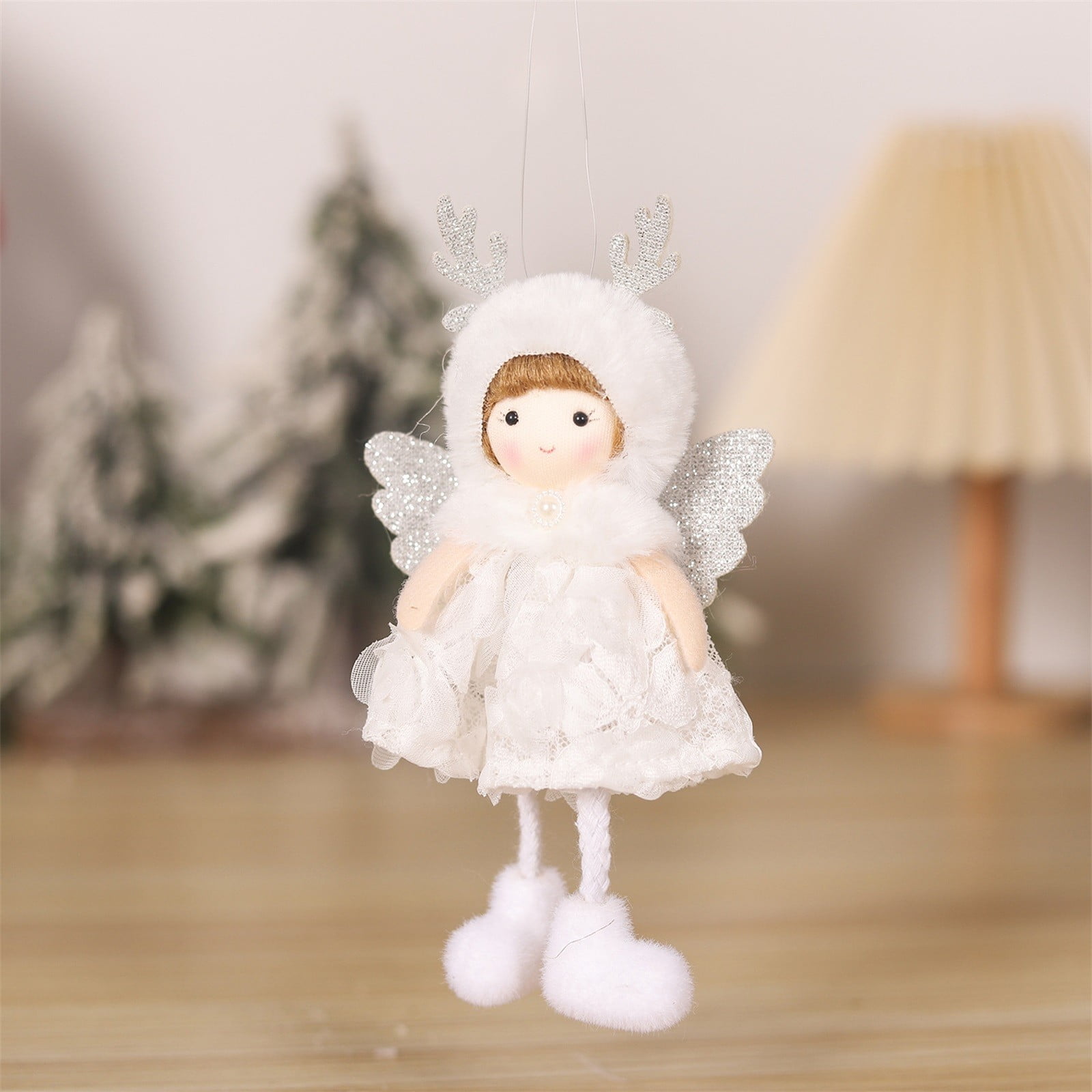 Click here for Qfl Christmas Angel Hanging Ornament Angel With Cu... prices