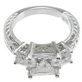 925 Sterling Silver Princess Promise Rings for Her & Engagement Rings ...