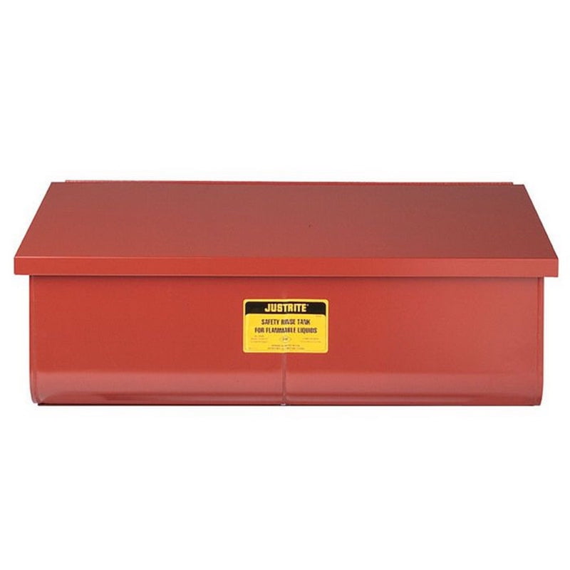 Justrite 27322 22 Gallon Rinse Tank, Benchtop, Lift-And-Latch Cover ...