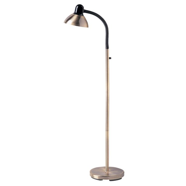 Dainolite Gooseneck Floor Lamp - Antique Brass - Walmart.com