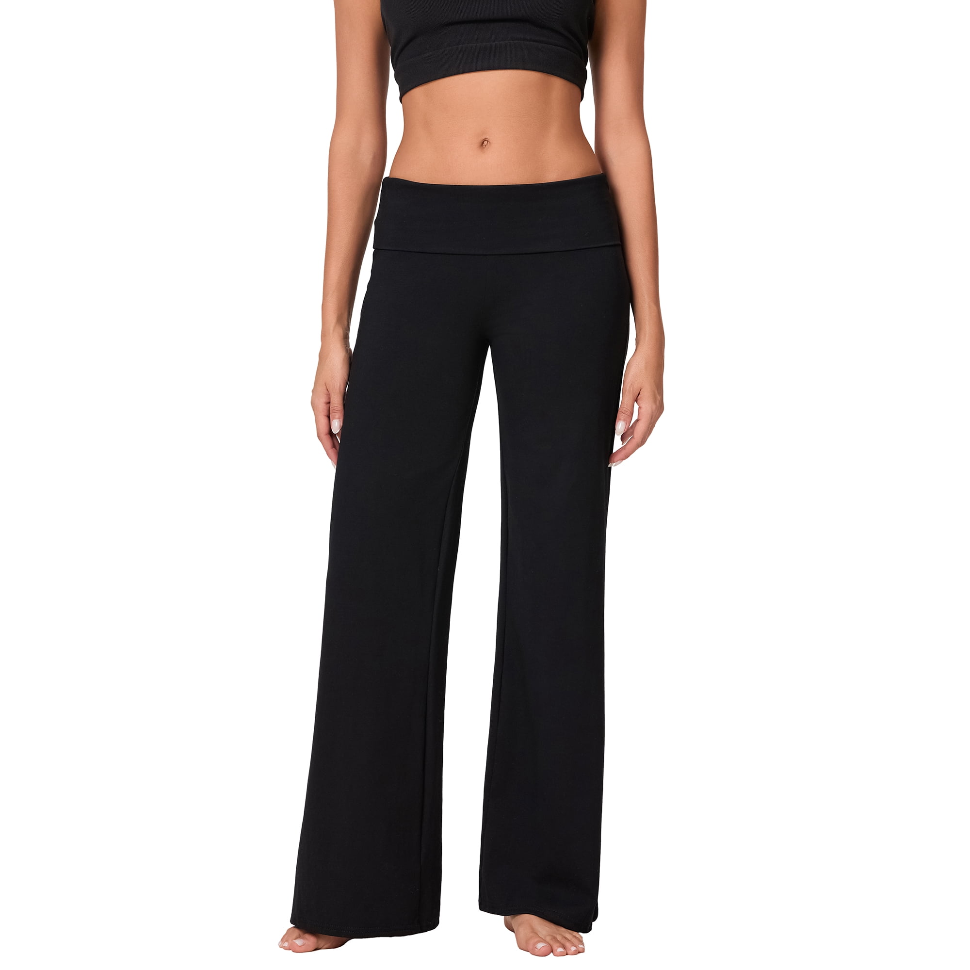 Click here for Gupgi Fold Over Yoga Pants For Women Wide Leg Trou... prices