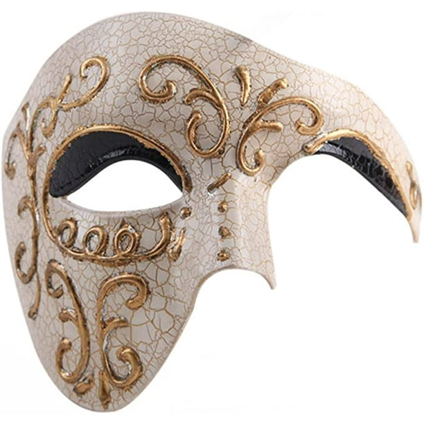 Luxury Mask Vintage Phantom of the Opera Mask – Venetian Half Face Mask ...