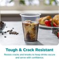 16 oz Clear Plastic Disposable Cups, 240 Count – Durable BPA-Free ...
