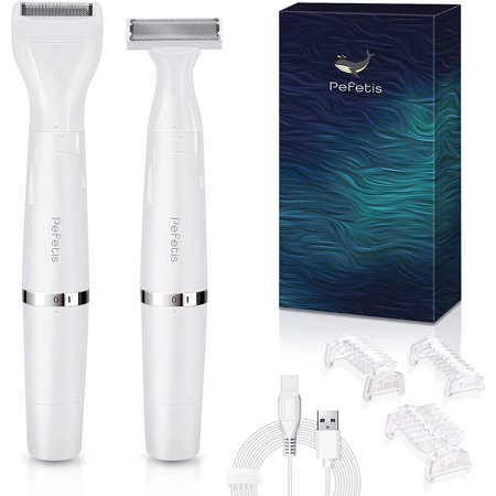 Electric Razor for Women, 2 in 1 Ladies Shaver for Pubic Hair, Wet ...