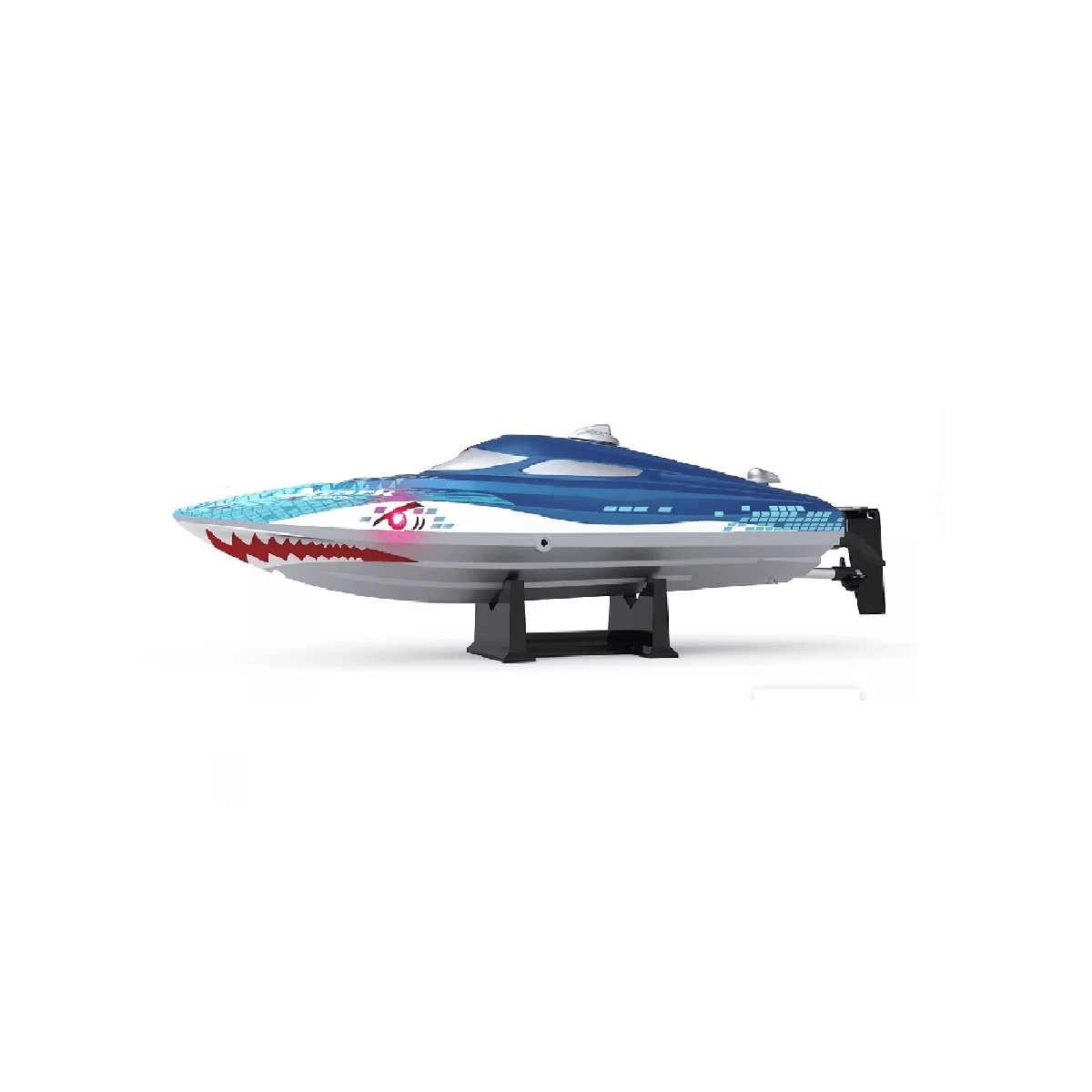 Barco Control Remoto Con 3 Baterías Para Niños Luz Led AZUL BLANCO ...