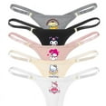 Anime Hello Kitty Sexy Y2k Girls Underwear Kuromi Melody Thong Metal