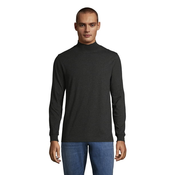 Lands End Mens Super T Mock Turtleneck