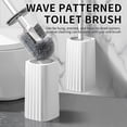 1 set Long Handle Wall-Mounted Toilet Brush Set with Holder - Flexible ...