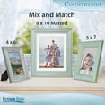Icona Bay 8x10 Eggshell Blue Picture Frames w/ Mat, 6 Pack, Countryside ...