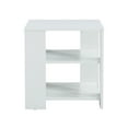 Hommoo End Table, Square Side Table Modern Night Stand with 2-Tier ...