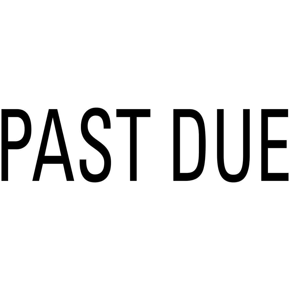 PAST DUE Stock Stamp | Black Ink | Pre-Inked Xstamper - Walmart.com
