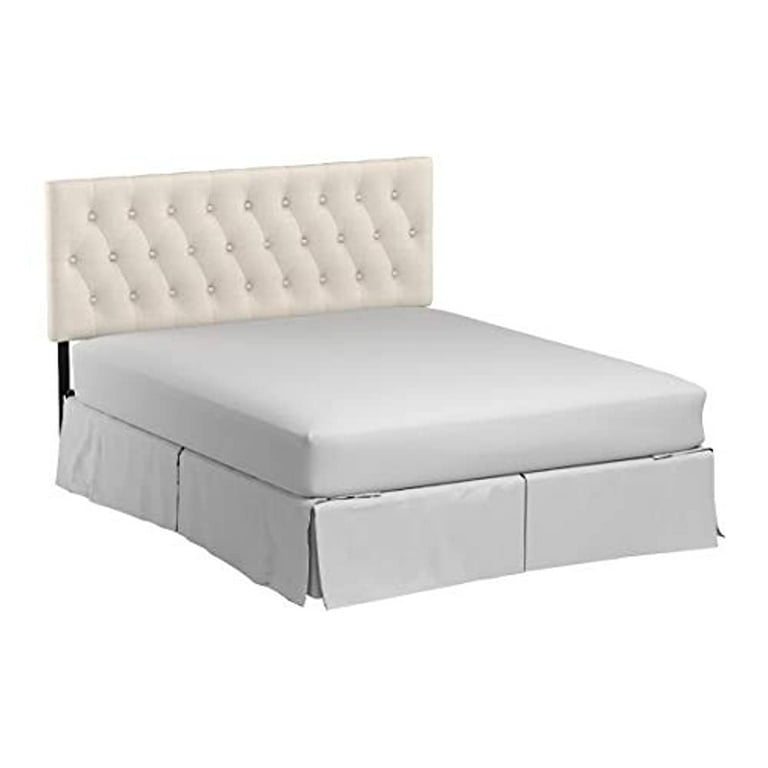 Zinus trina upholstered modern classic tufted headboard in taupe store