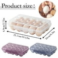 BIZHUA Egg Storage Box A, Plastic Stackable Organizer for Fridge, Clear ...