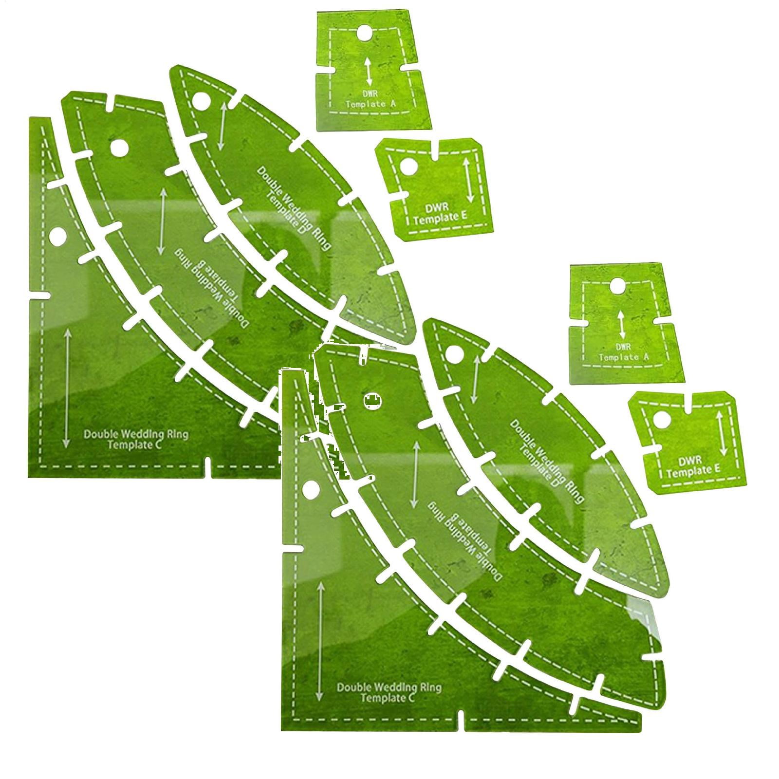 Click here for Leojiow 2pcs Double Wedding Ring Quilt Templates M... prices