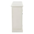 SAFAVIEH Landers Distressed White 2-Door Storage Console with 3 Removable Baskets, Decorative ...
