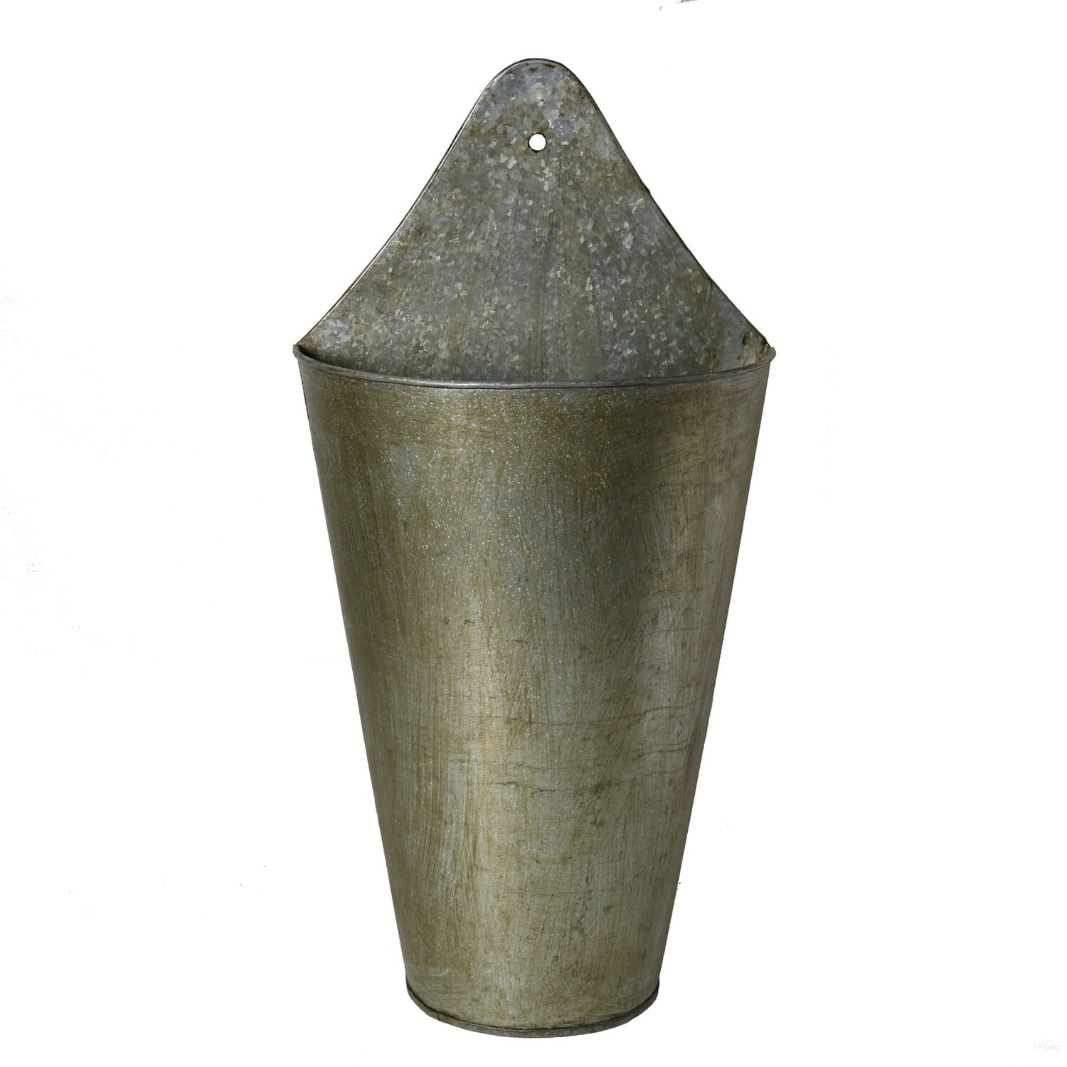 Benzara Metal Wall Mount Bucket with Hole, Gray - Walmart.com