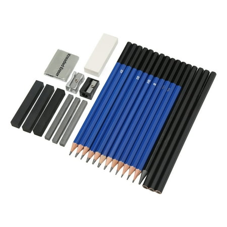 Sketching Pencils Set, Practical Eco Friendly 26 Pieces Easy Coloring ...