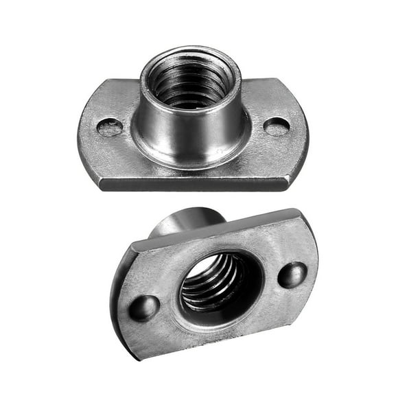 M8 Carbon Steel Slab Base T-Shaped 2 Projection Weld Nuts, 25 Pcs - Walmart.com - Walmart.com