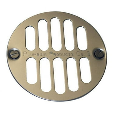 Shower Drain, 3-1/2-In. Stainless Steel, With 2-In. Female Iron Pipe ...