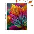 Red Green Macro Textured Leaf Canvas Detailed Nature Home Bedroom ...