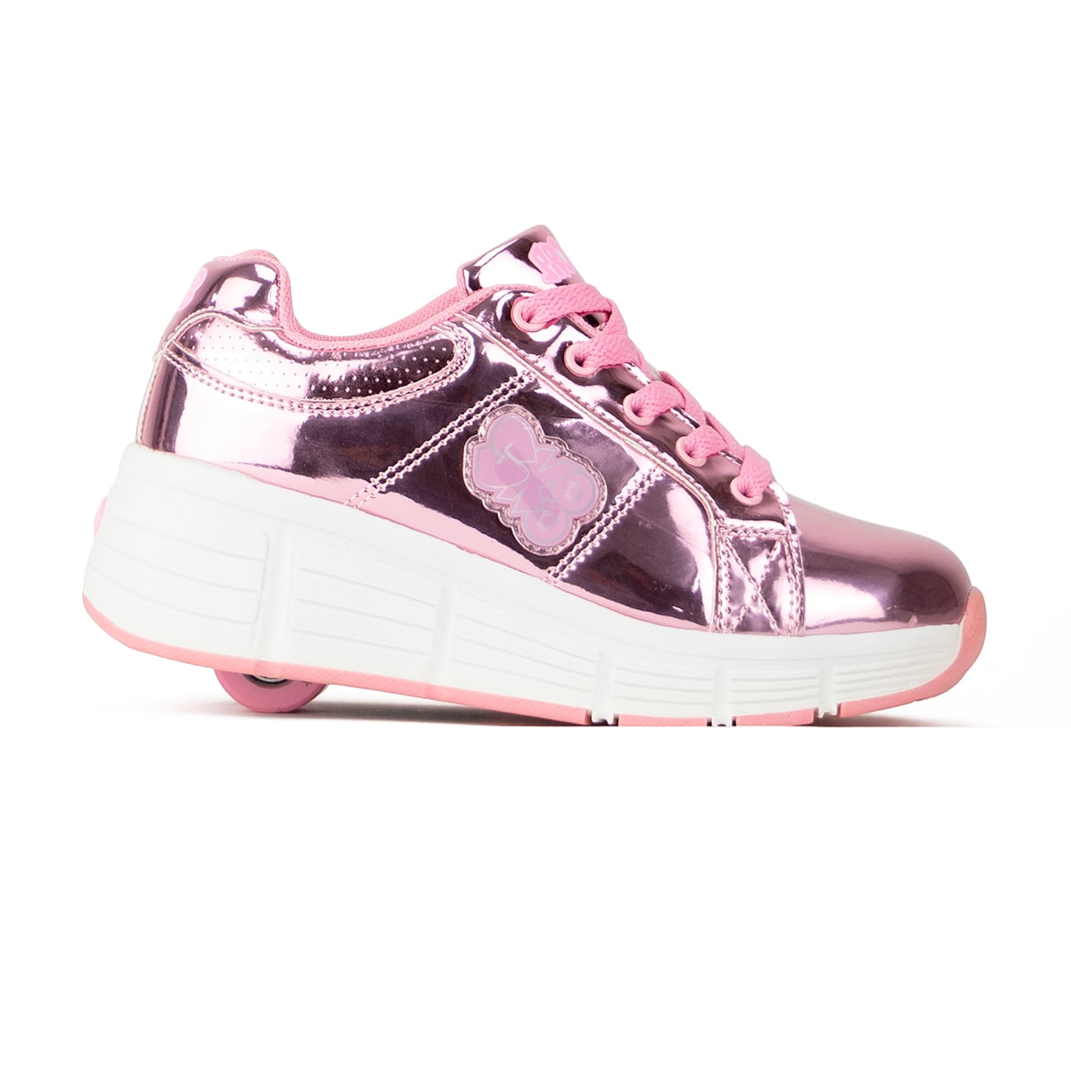 Tenis Patín Skate Speed Rollers Rosa Shine Con Rueda Retráctil Para ...