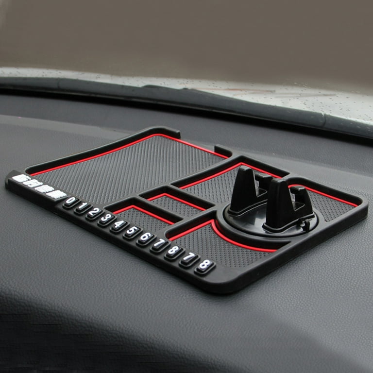 VERMON Anti slip Multifunctional Car Dashboard Mat Keys Cell Phone Stand Holder Pad Walmart