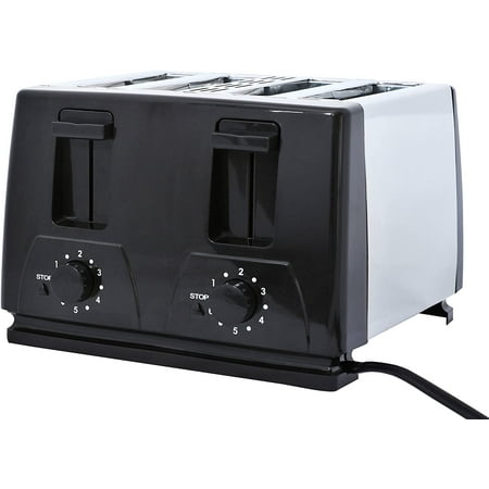 Toaster, 4-Slice, Black | Walmart Canada