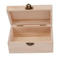 Plain Wood Wooden Square Hinged Storage Boxes Craft Gift Box - Walmart.com