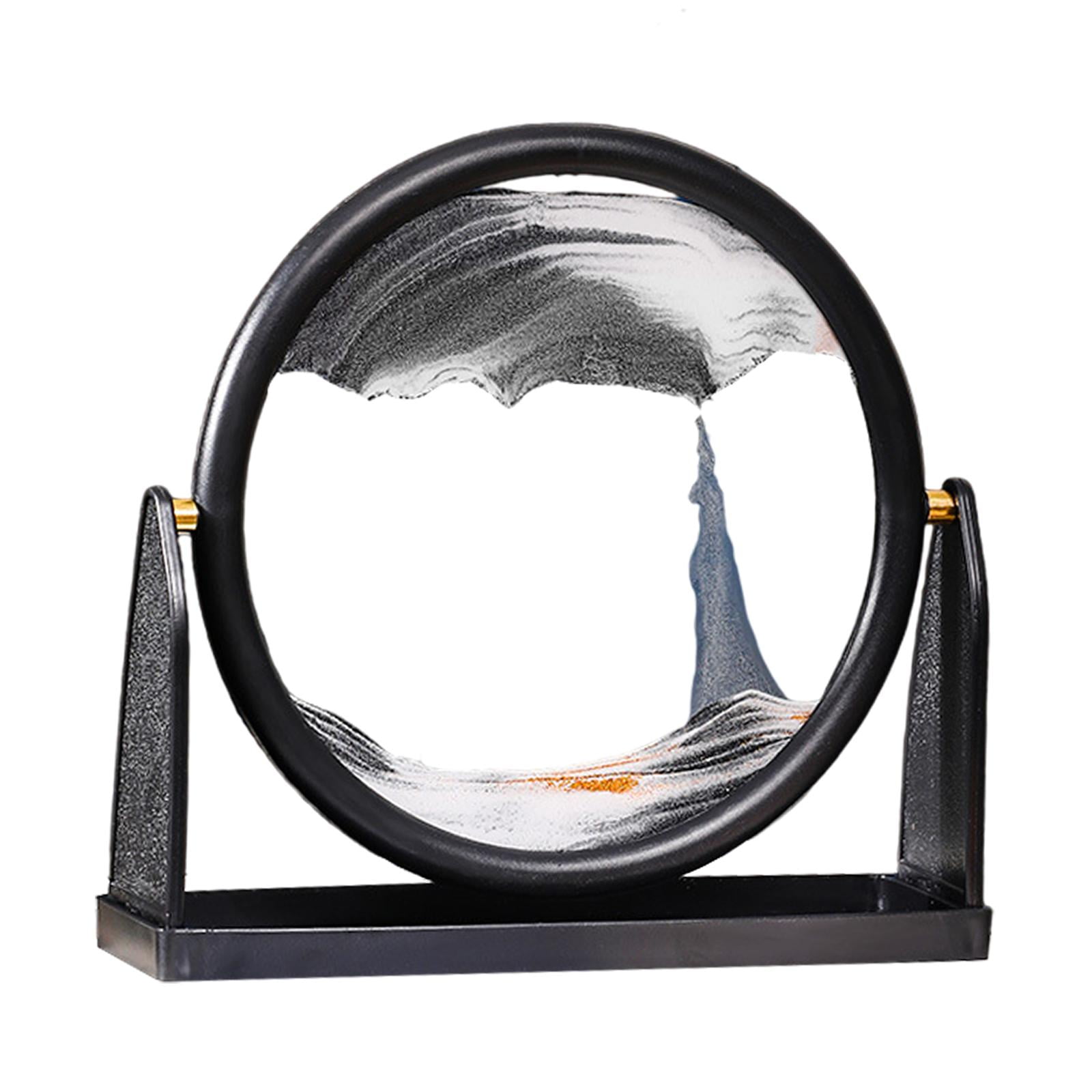 Flowing Sand Art Sandscape.3D Deep Sea Sand Art Round.Sand Picture in ...