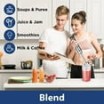 Immersion Hand Blender with 500W Motor and 4-in-1 Attachments for ...
