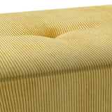 Kithkasa Modern Entryway Bench, Padded Corduroy Seat, Wide Front Entry ...